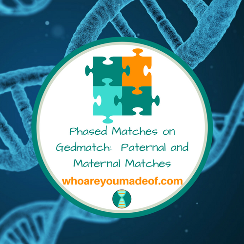 Phasing DNA Matches on Gedmatch: Paternal and Maternal Matches - Who ...