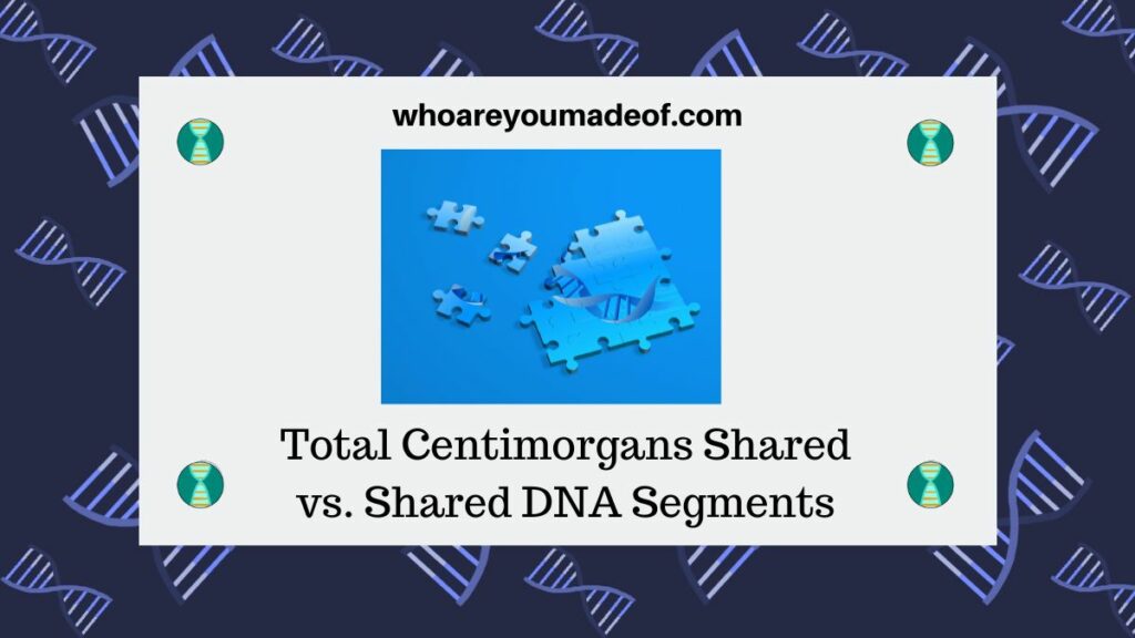 Total Centimorgans Shared vs. Shared DNA Segments - Who are You Made Of?