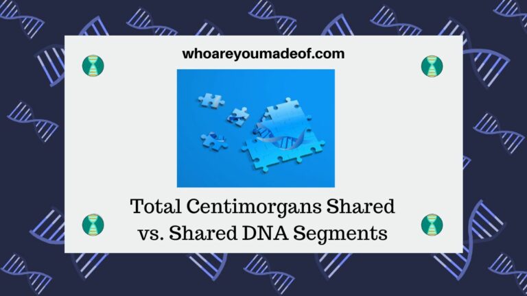 Total Centimorgans Shared vs. Shared DNA Segments - Who are You Made Of?