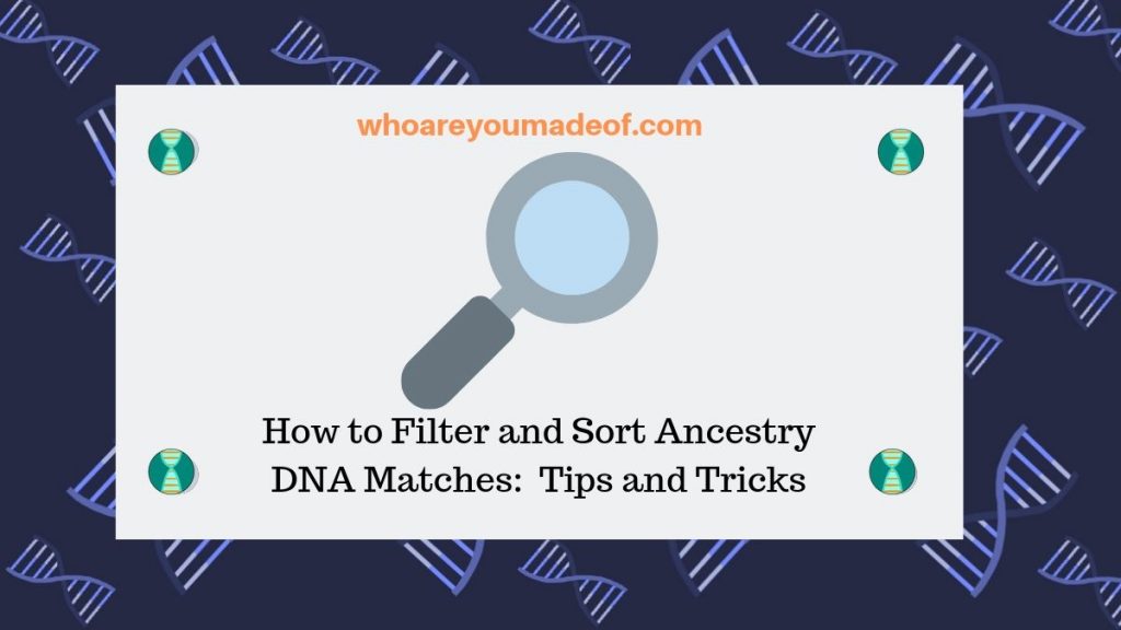 How to Filter and Sort Ancestry DNA Matches: Tips and Tricks - Who are ...