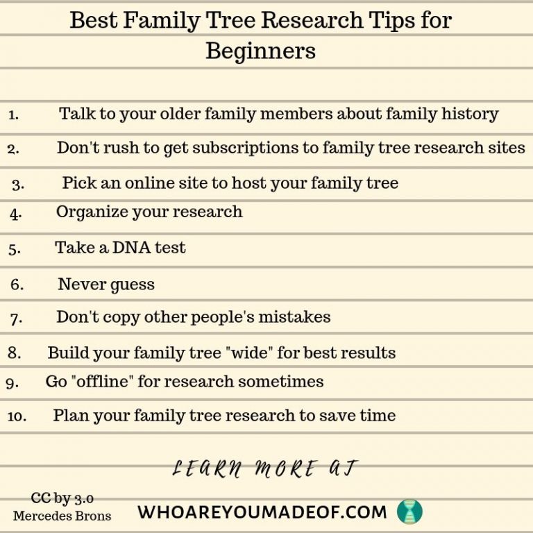 Best Family Tree Research Tips for Beginners - Who are You Made Of?
