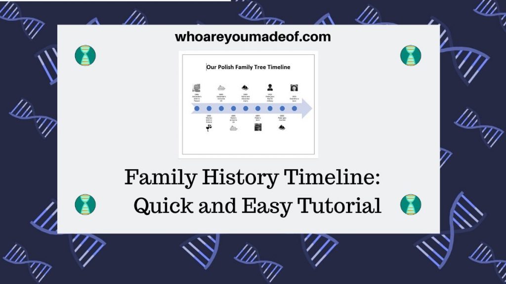 Family History Timeline: Quick and Easy How To Tutorial - Who are You ...