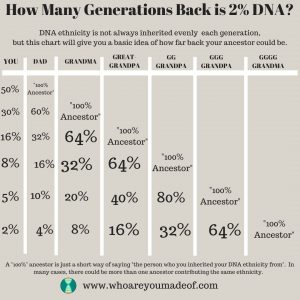 How Many Generations Back is 2% DNA? - Who are You Made Of?