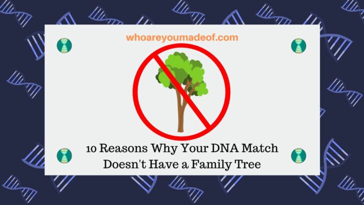 10 Reasons Why Your DNA Match Doesn't Have a Family Tree - Who are You ...