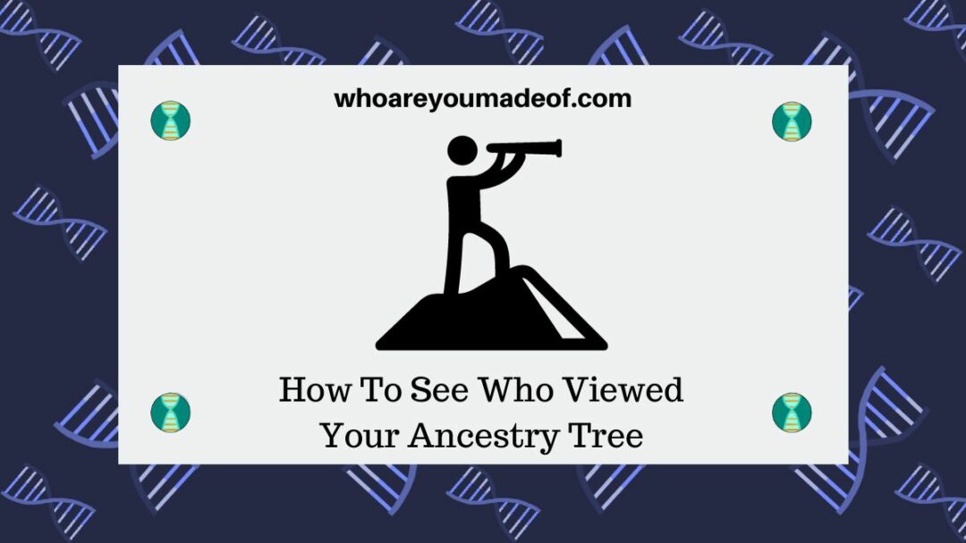 How To See Who Viewed Your Ancestry Tree - Who are You Made Of?