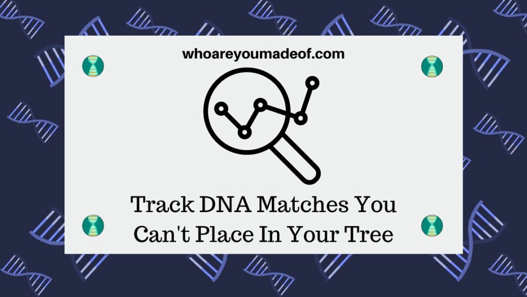 Track DNA Matches You Can't Place In Your Tree - Who are You Made Of?
