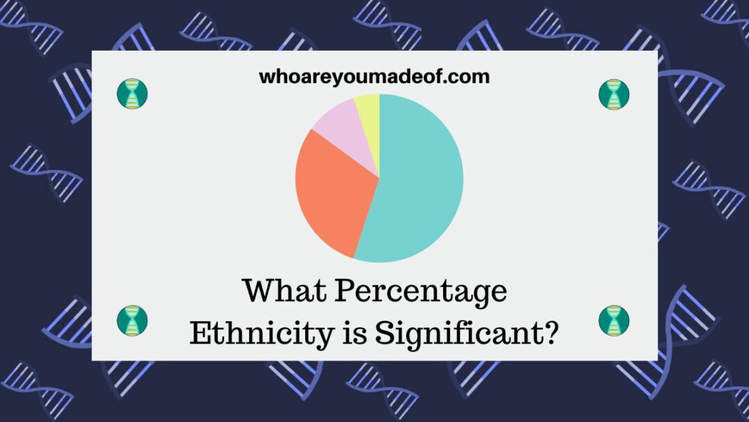 What Percentage Ethnicity is Significant? - Who are You Made Of?